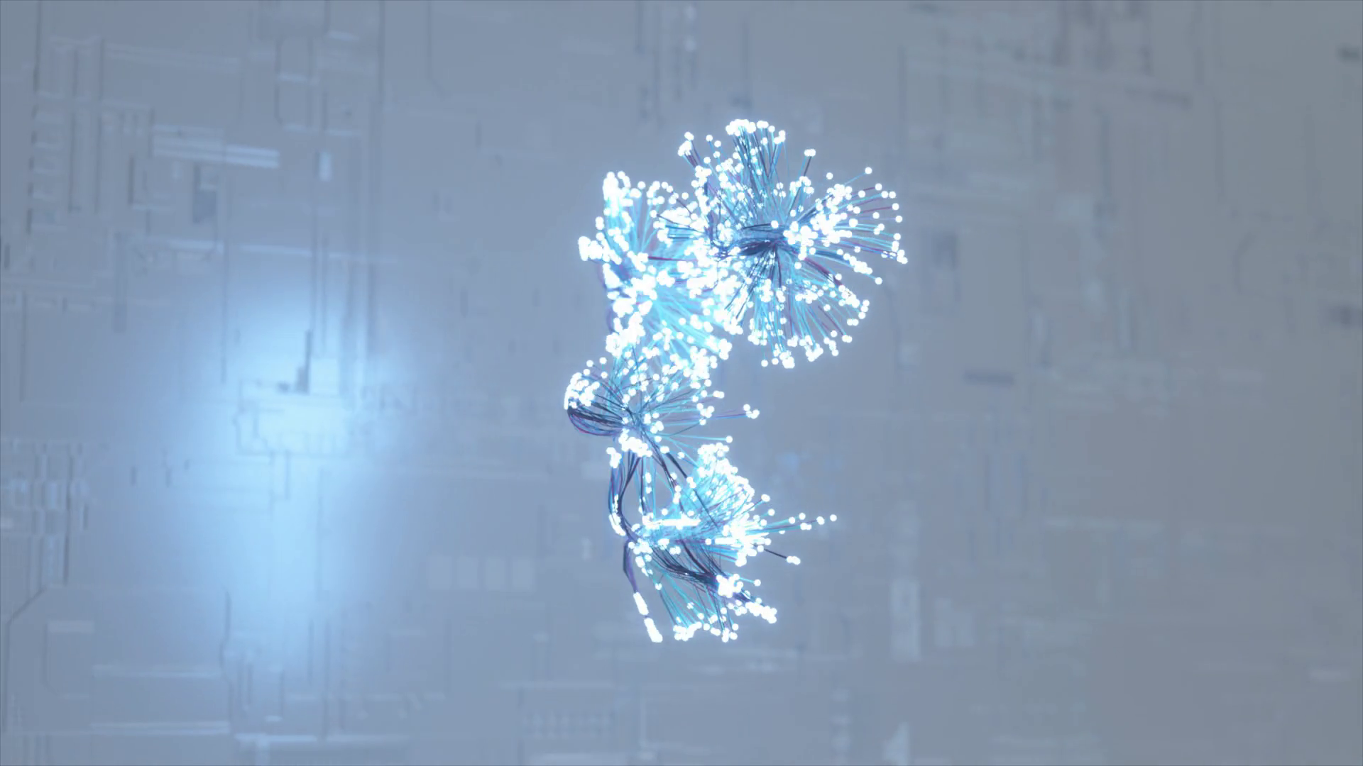 Human Face Emerges From Neon Particles Stock Motion Graphics SBV ...