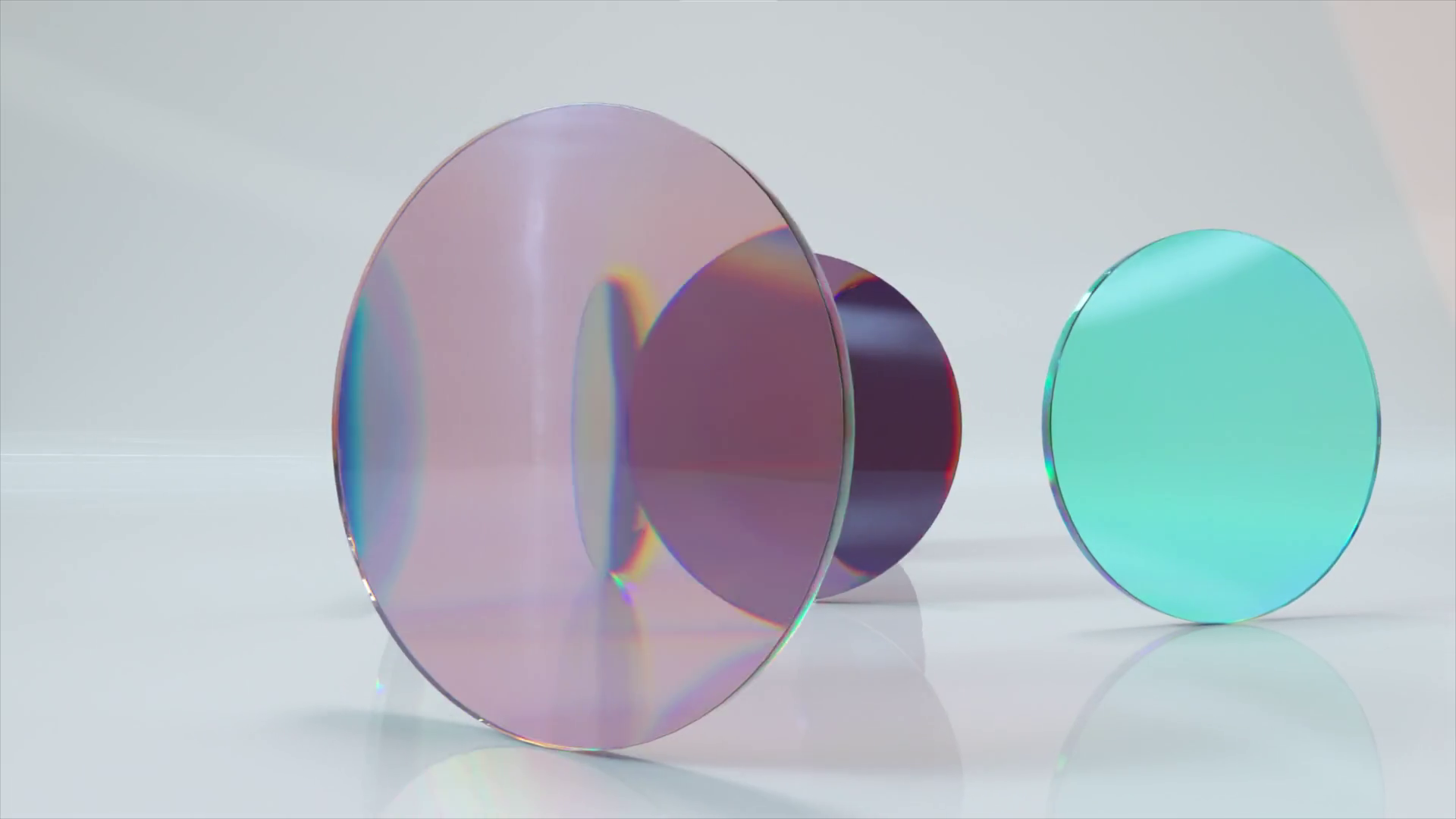 Abstract Concept Transparent Round Flat Stock Footage SBV-348425809 ...