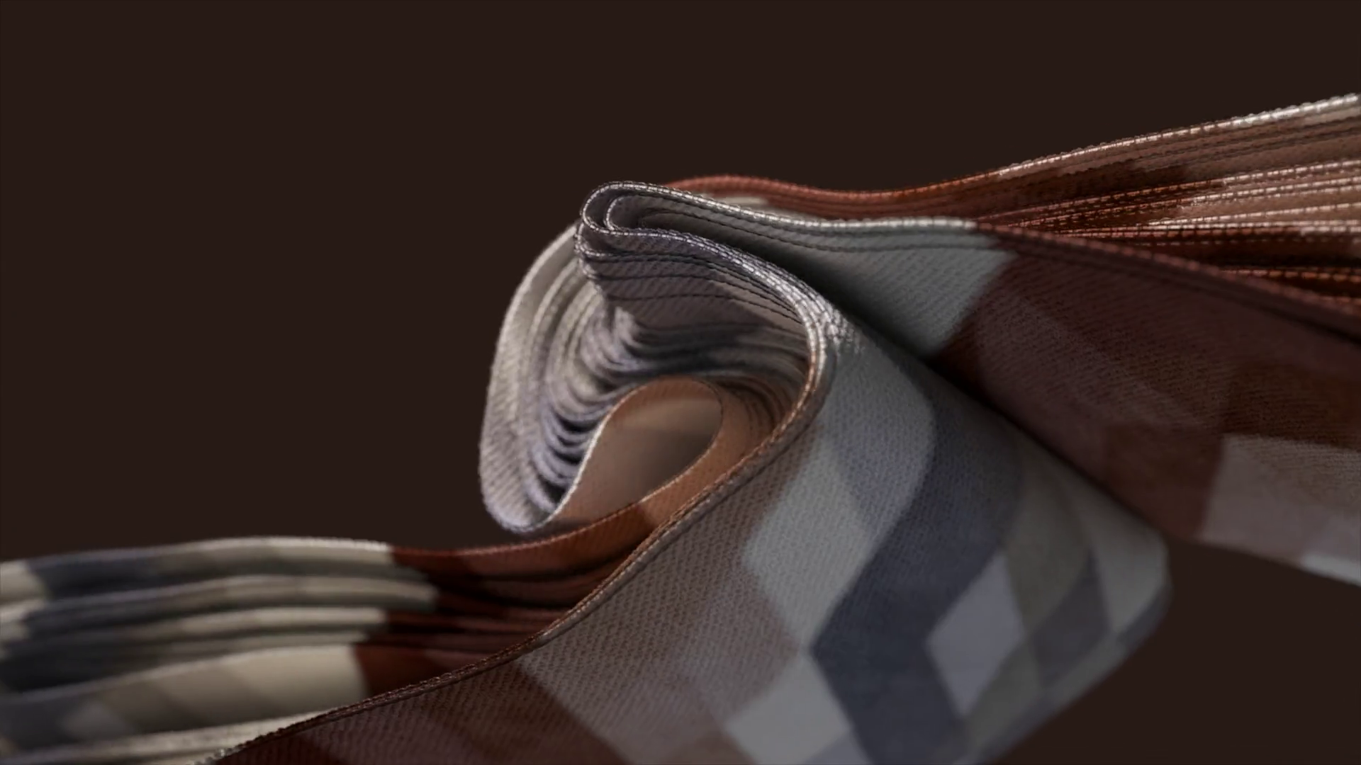 Abstract 3d Wave Of Intertwined Fabric Stock Footage SBV-348659464 ...