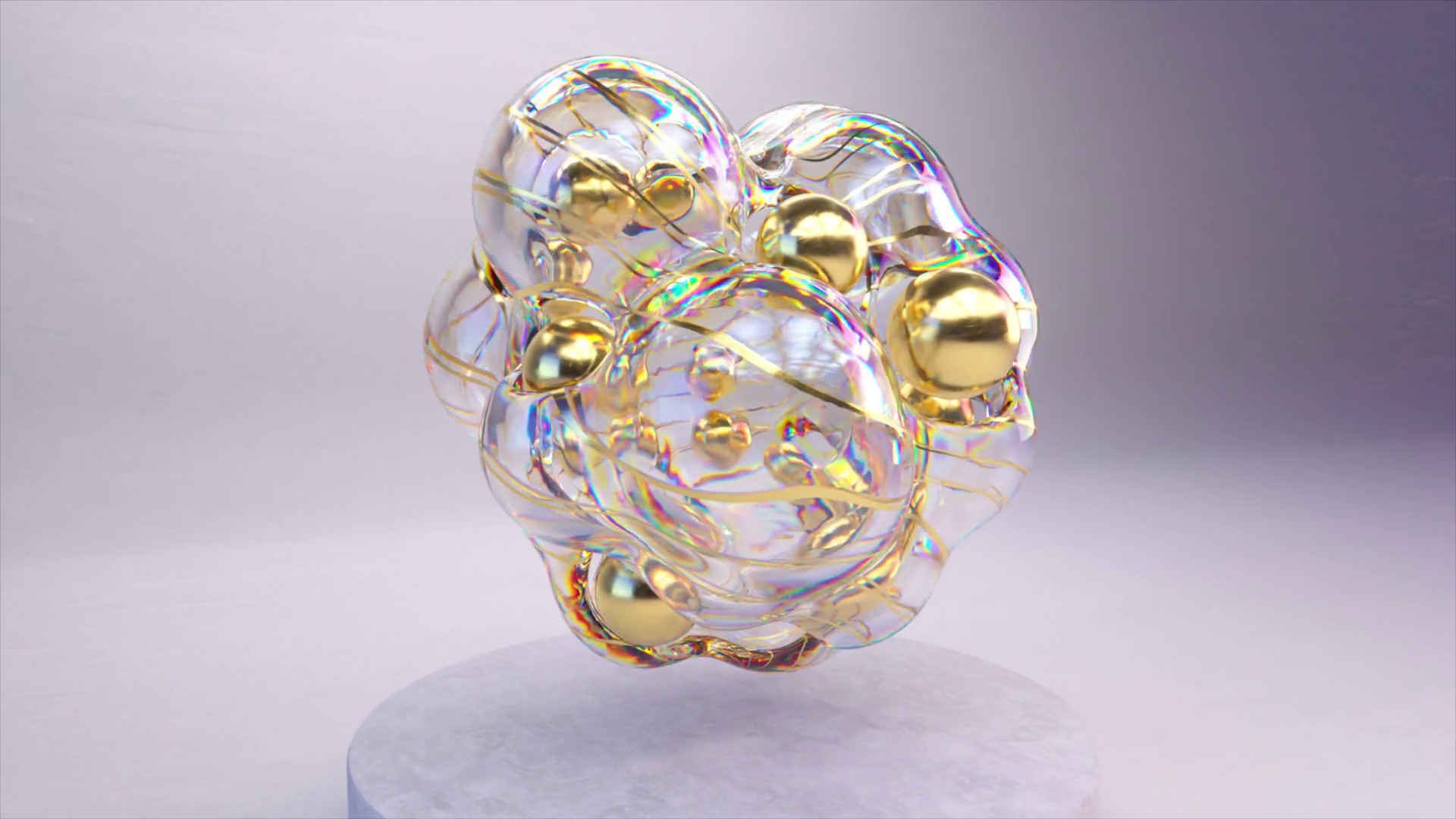 Abstract Translucent Bubble Cluster With Stock Motion Graphics SBV ...