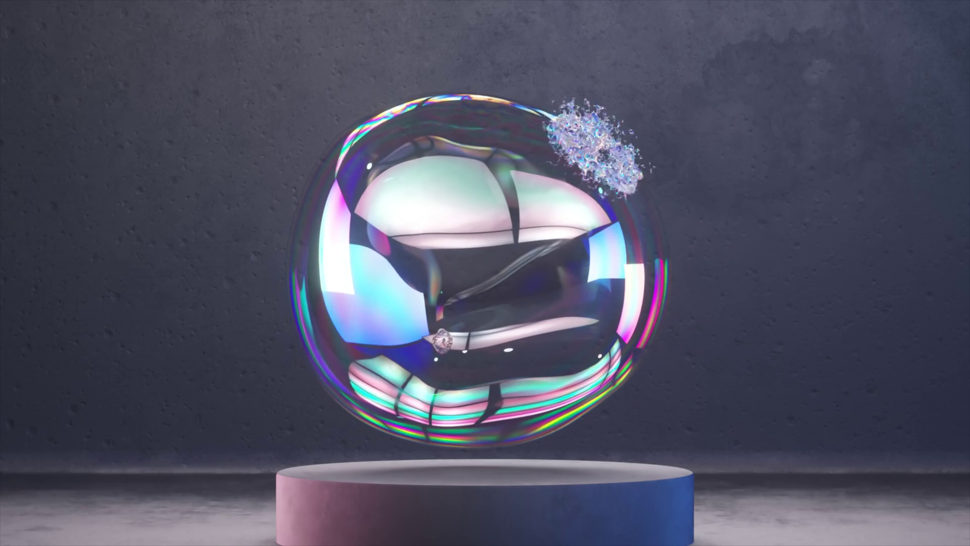 3d Animated Bubble Bursting With Colorful Stock Motion Graphics SBV ...