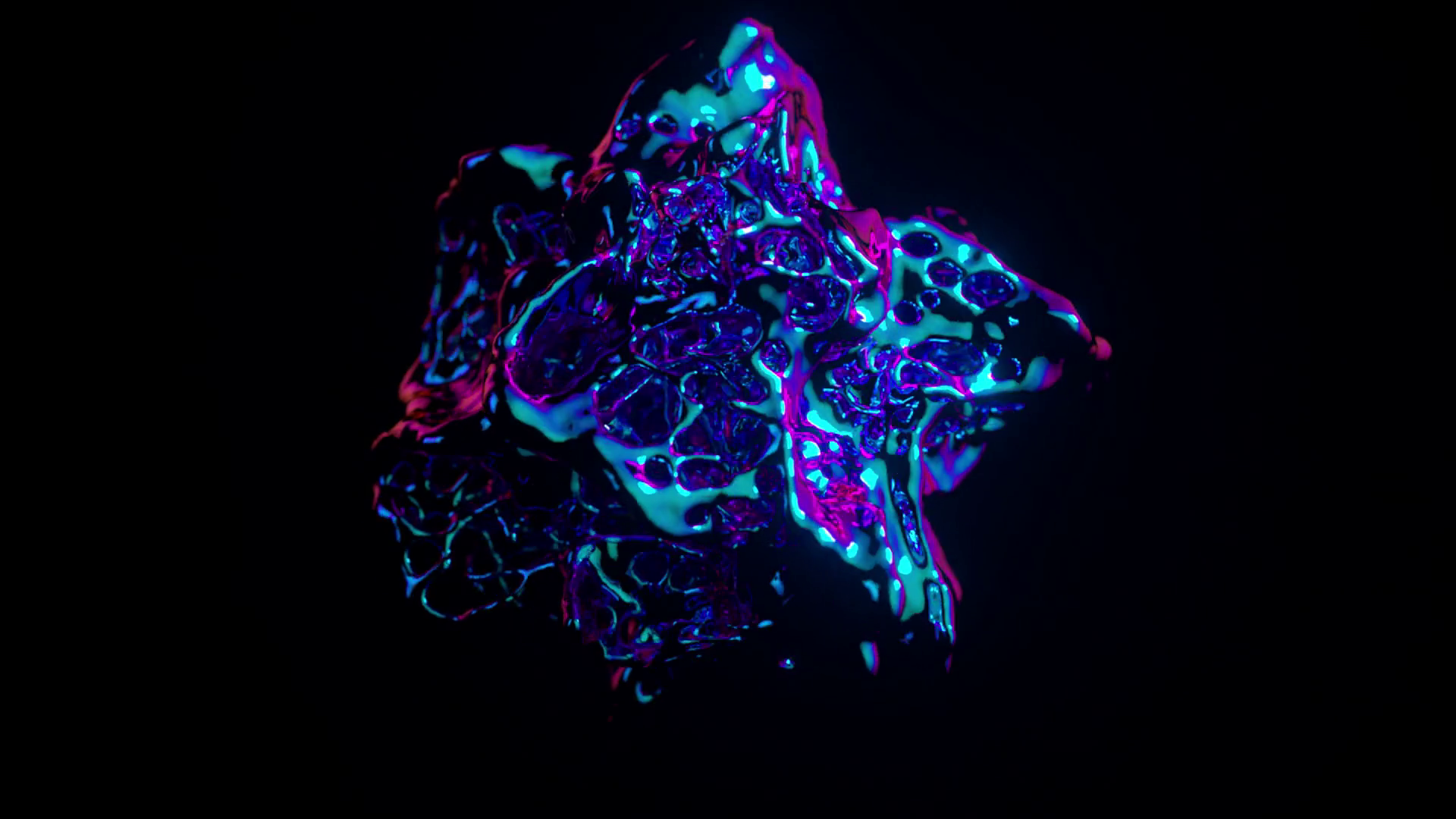 Neon Liquid Tendrils In 3d Animation Stock Motion Graphics SBV ...
