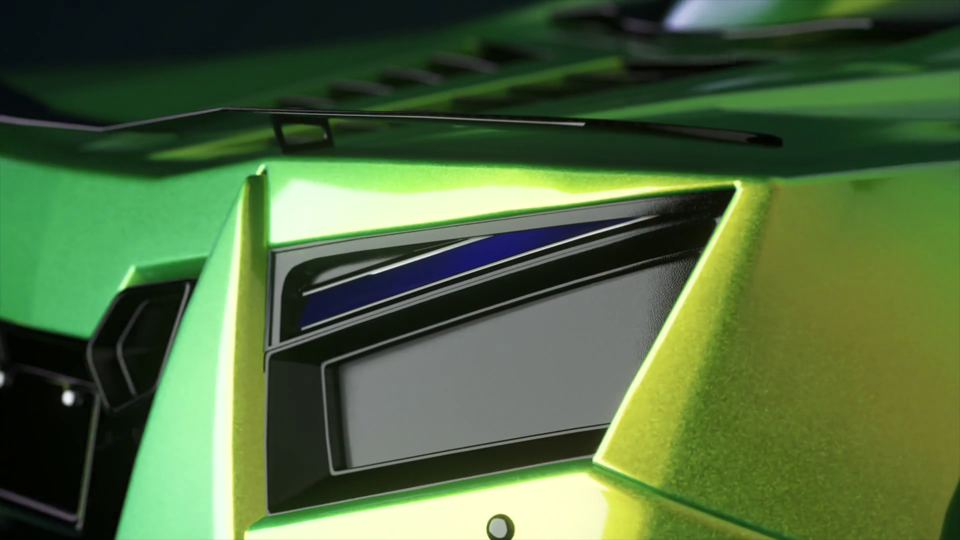 Blue Futuristic Brake Lights Of Sports Car Stock Motion Graphics SBV ...