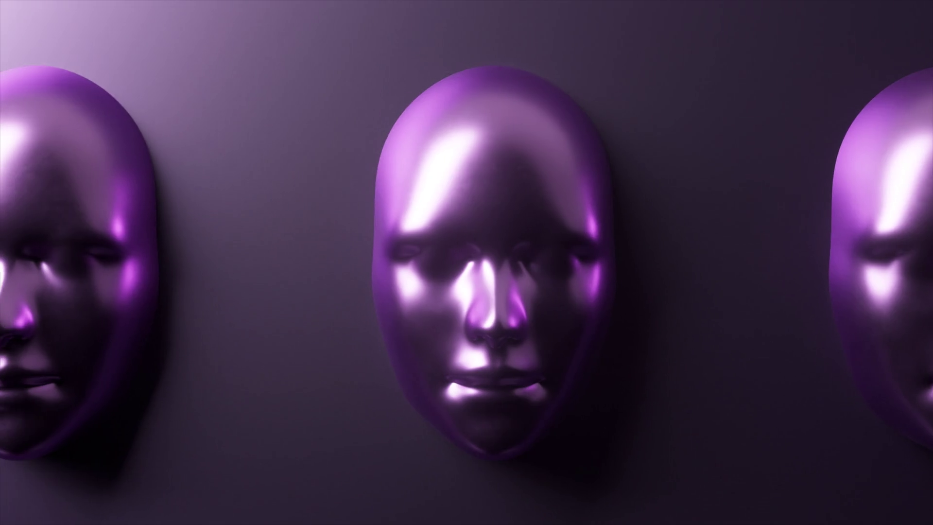 Metallic Purple Masks In 3d Animation Stock Motion Graphics SBV ...