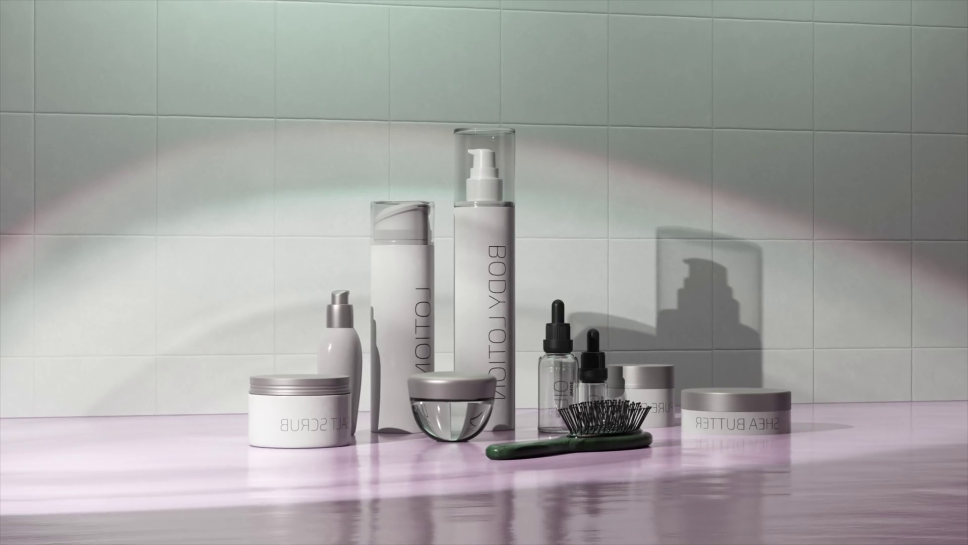 Elegant 3d Animation Of Skincare Products Stock Motion Graphics SBV ...