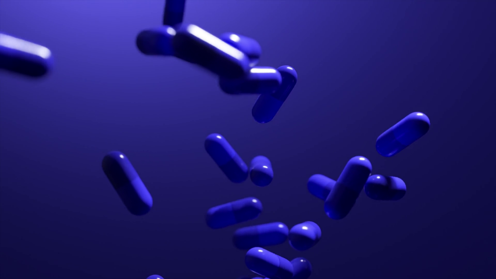 A Stream Of Blue Medicinal Capsules Pouring Stock Footage SBV-348883171 ...