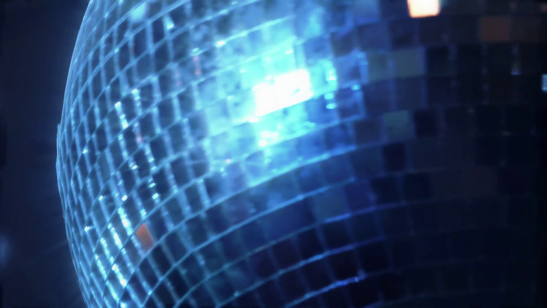 A Beautiful Shiny Spinning Disco Ball In Blue Stock Footage SBV ...