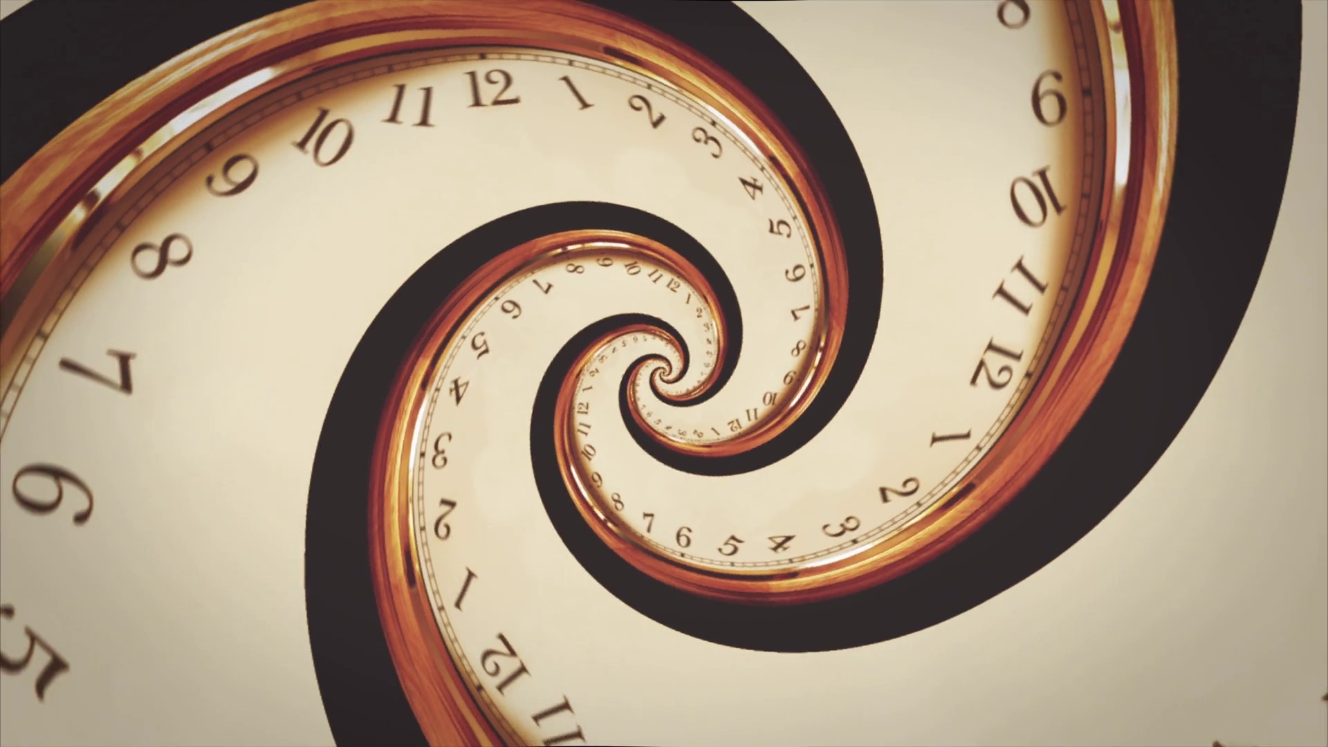 Rotating Spiral Of Clock From Numbers Stock Motion Graphics SBV ...