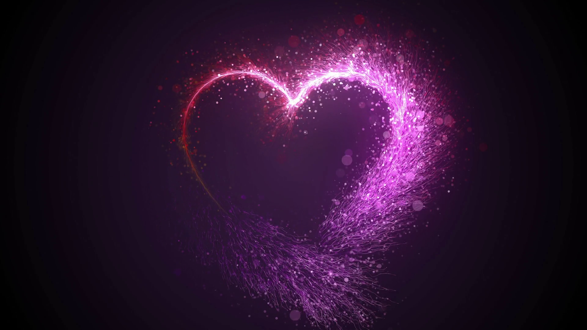 Draws Heart Shape Festive Effect With Sequins Stock Motion Graphics SBV ...