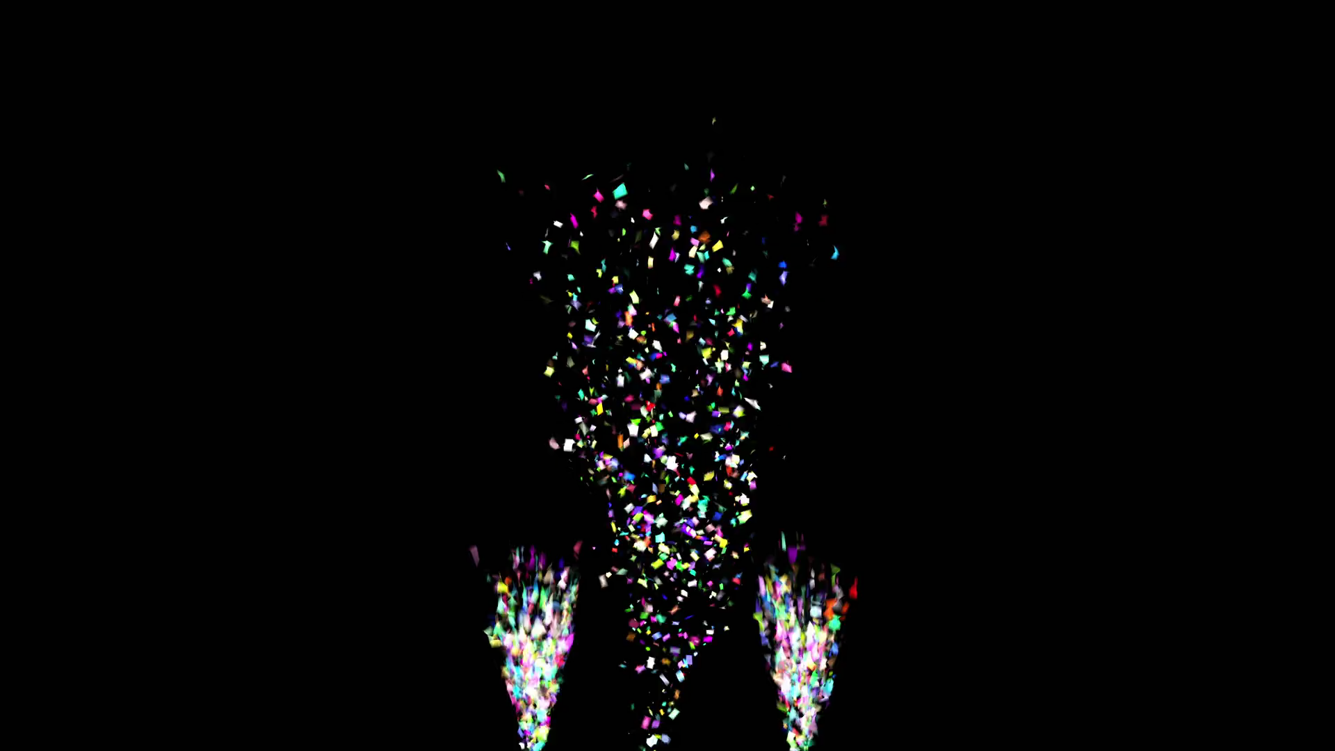 Multicolored Confetti Party Popper Explosions Stock Motion Graphics SBV ...