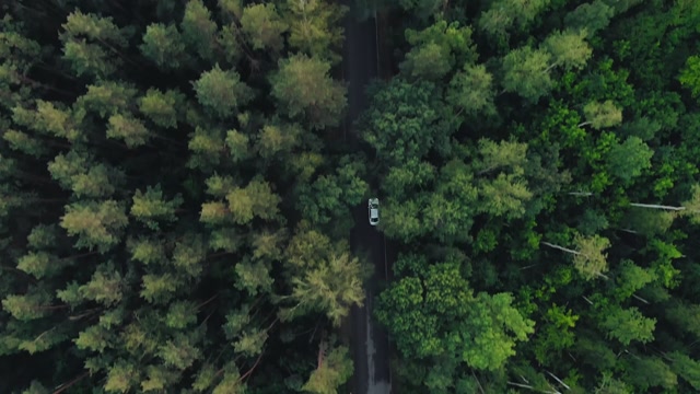 Drone Shot Of Car Stock Footage: Royalty-Free Video Clips - Storyblocks