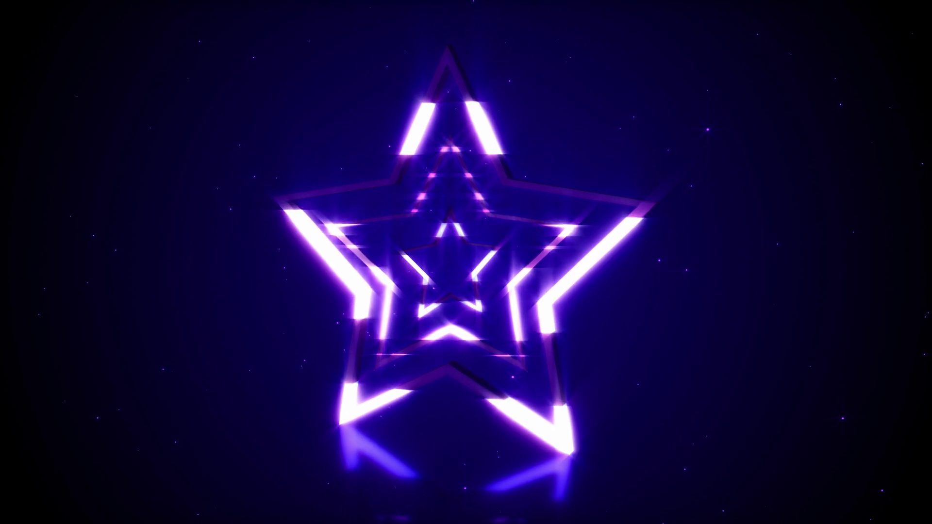 Rotations Of Shining Neon Star In Modern Stock Motion Graphics SBV ...