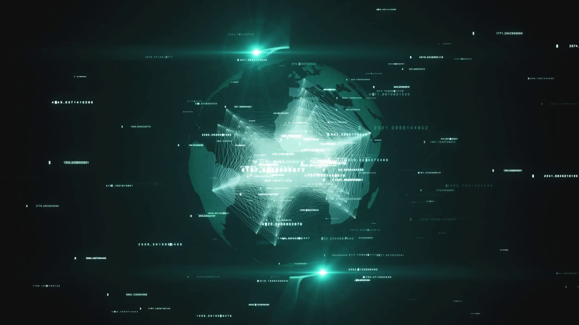 The Virtual Planet Earth Rotates In Space Stock Motion Graphics SBV ...