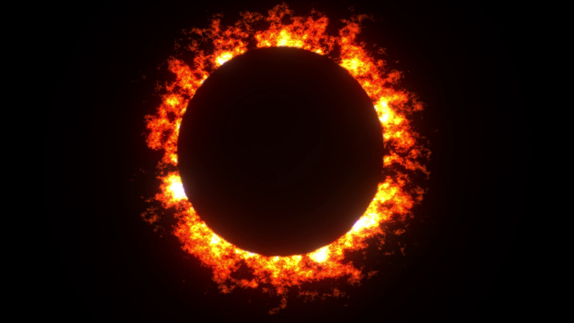 Total Solar Eclipse Effect Moon Covers Sun Stock Motion Graphics SBV ...