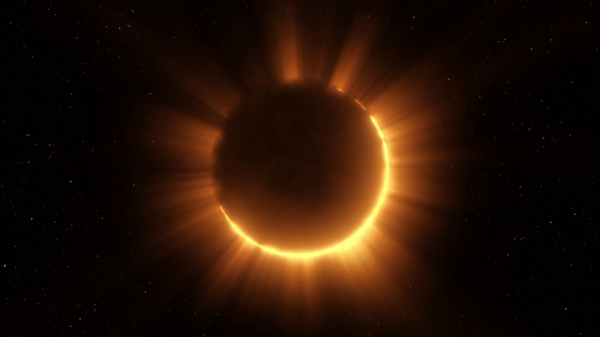 Total Solar Eclipse Effect Moon Covers Sun Stock Motion Graphics SBV ...