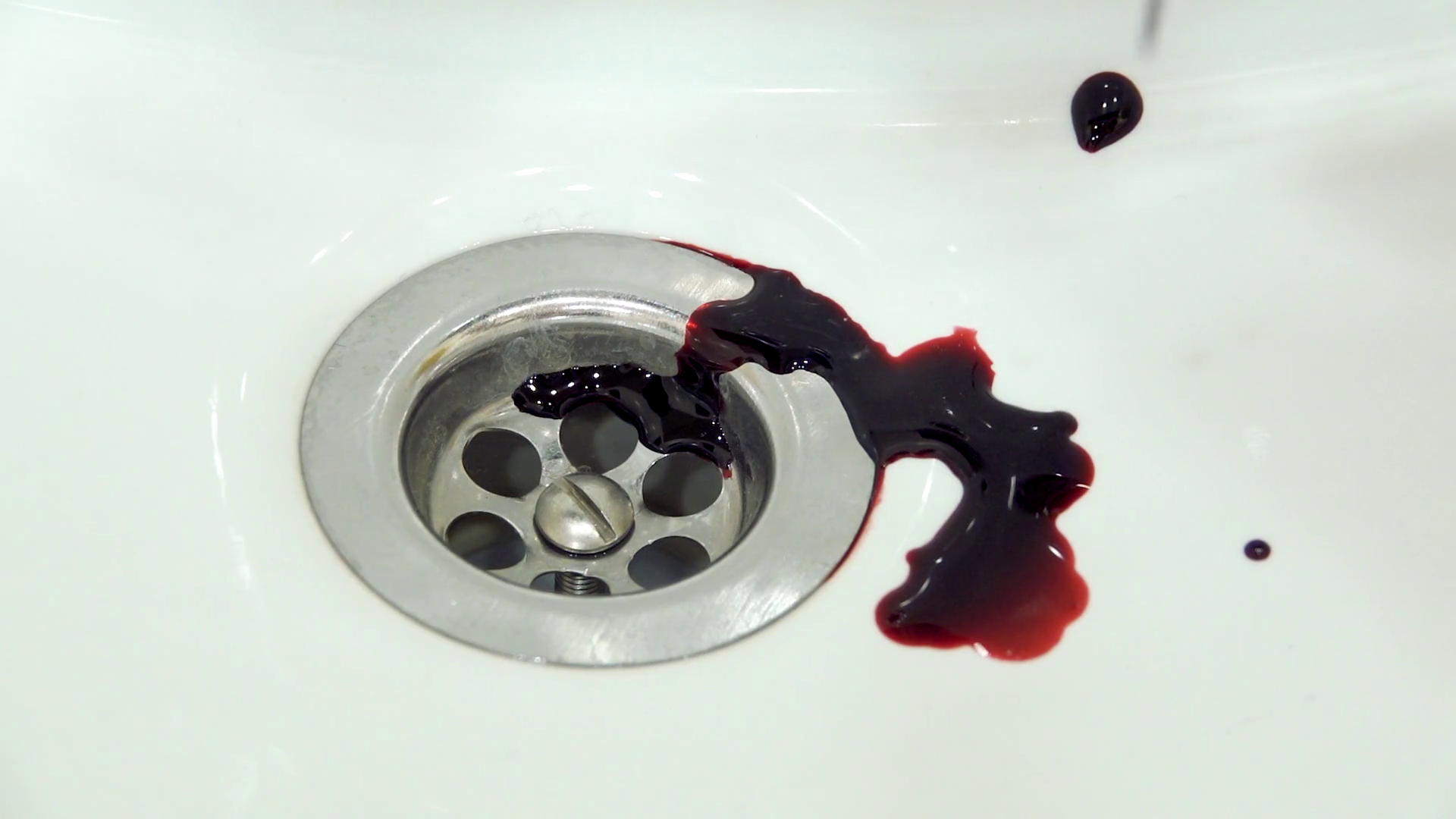 Splashes Of Blood Dripping Into Sink In Stock Footage SBV-348387945 ...