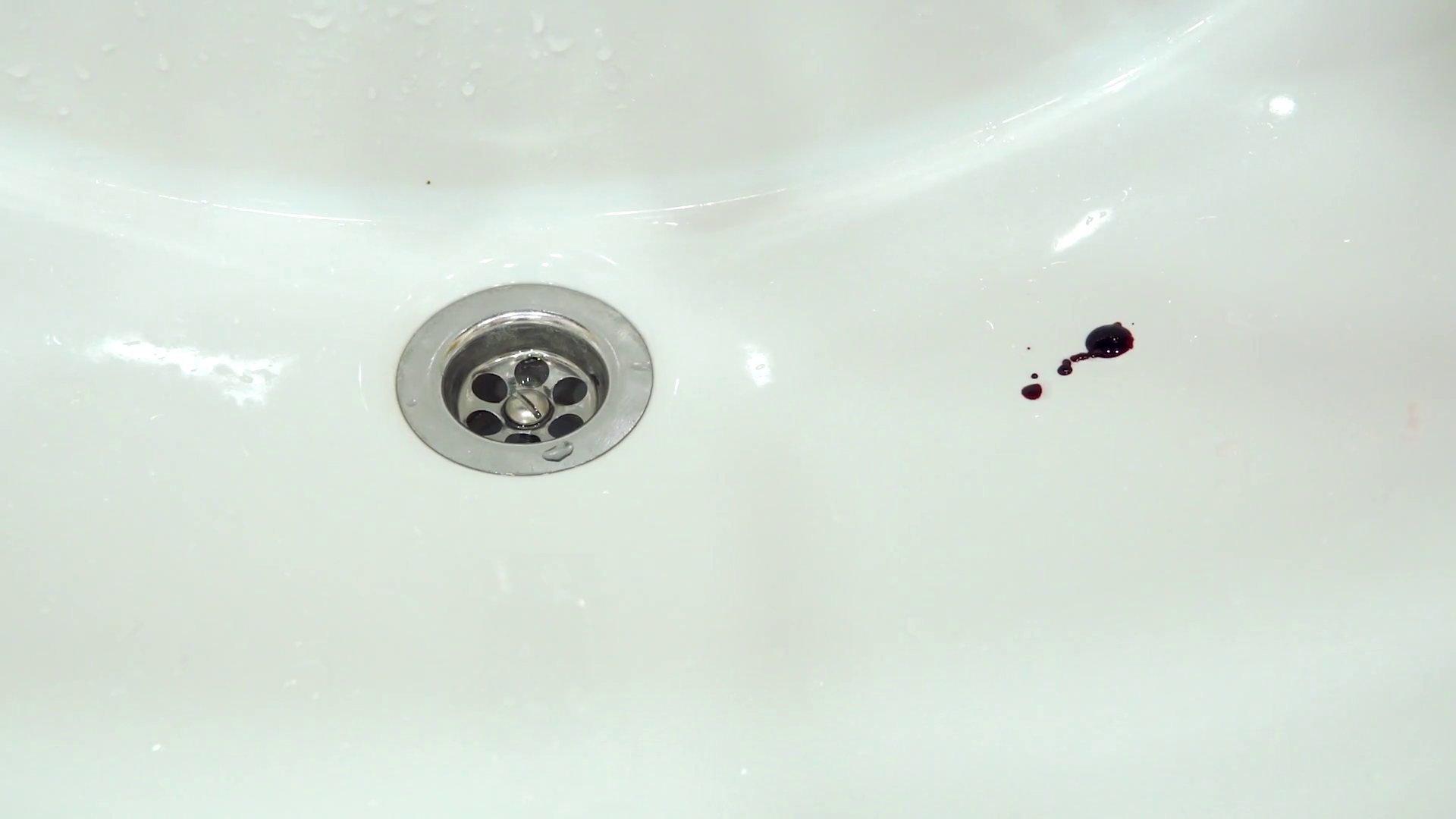 Splashes Of Blood Dripping Into Sink In Stock Footage SBV-348387977 ...