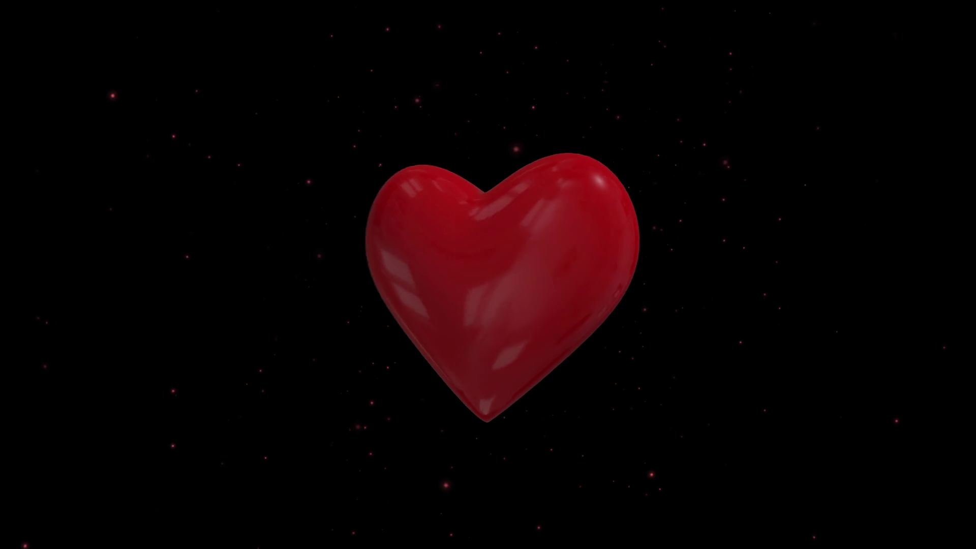 Seamless Heartbeat Rotation 3d Heart On Dark Stock Motion Graphics SBV ...