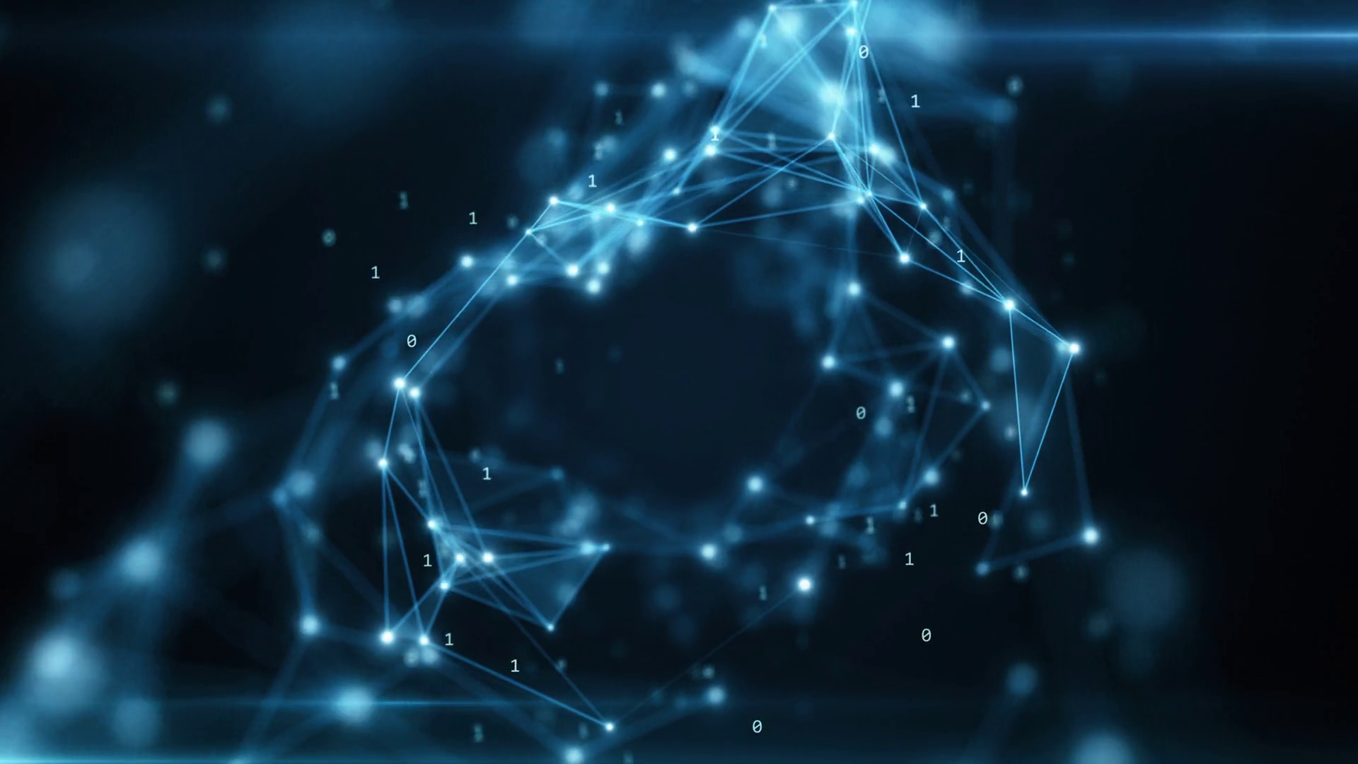 Binary Code Flying In Abstract Technological Stock Motion Graphics SBV ...