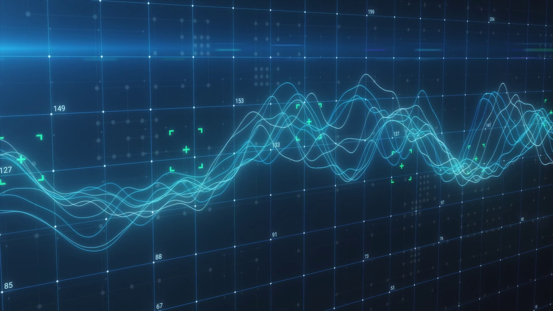 Wave Stock Markets Blue Chart 3d Loop Stock Motion Graphics SBV ...