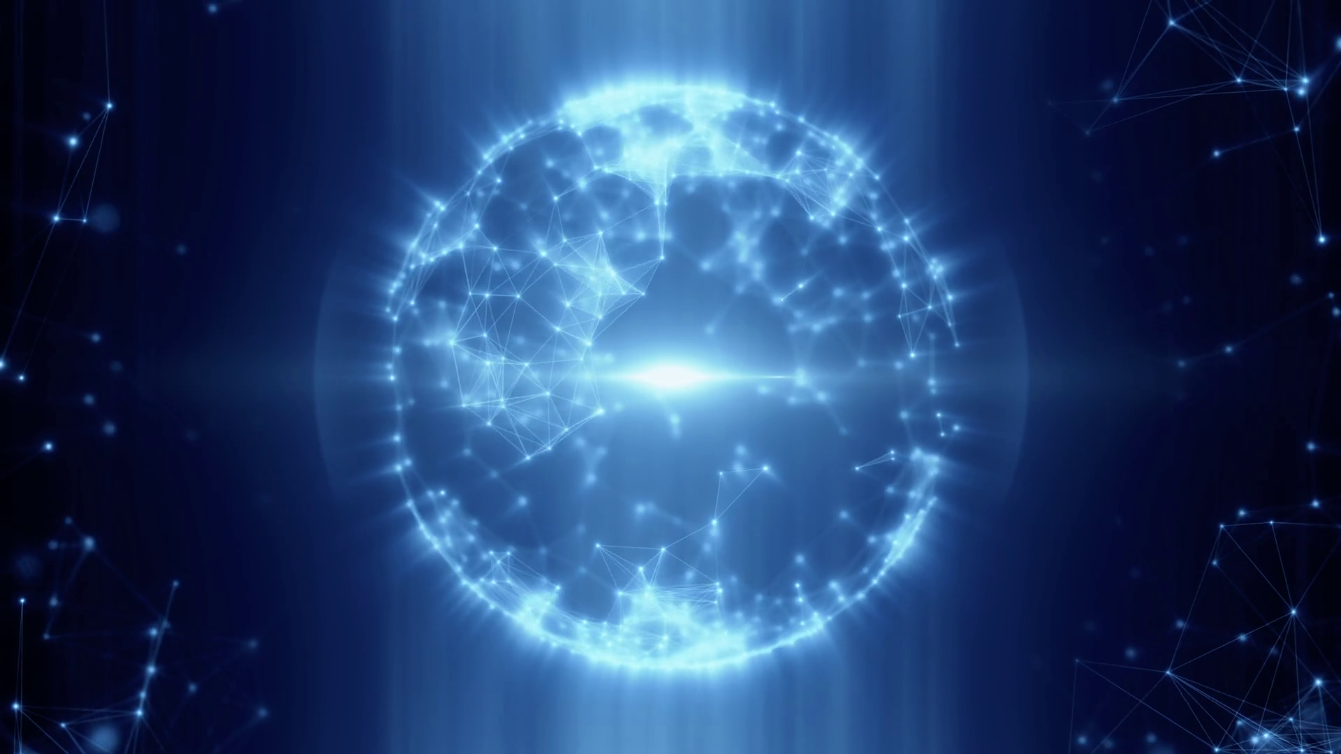 Abstract Sphere From Connected Plexus White Stock Motion Graphics SBV ...