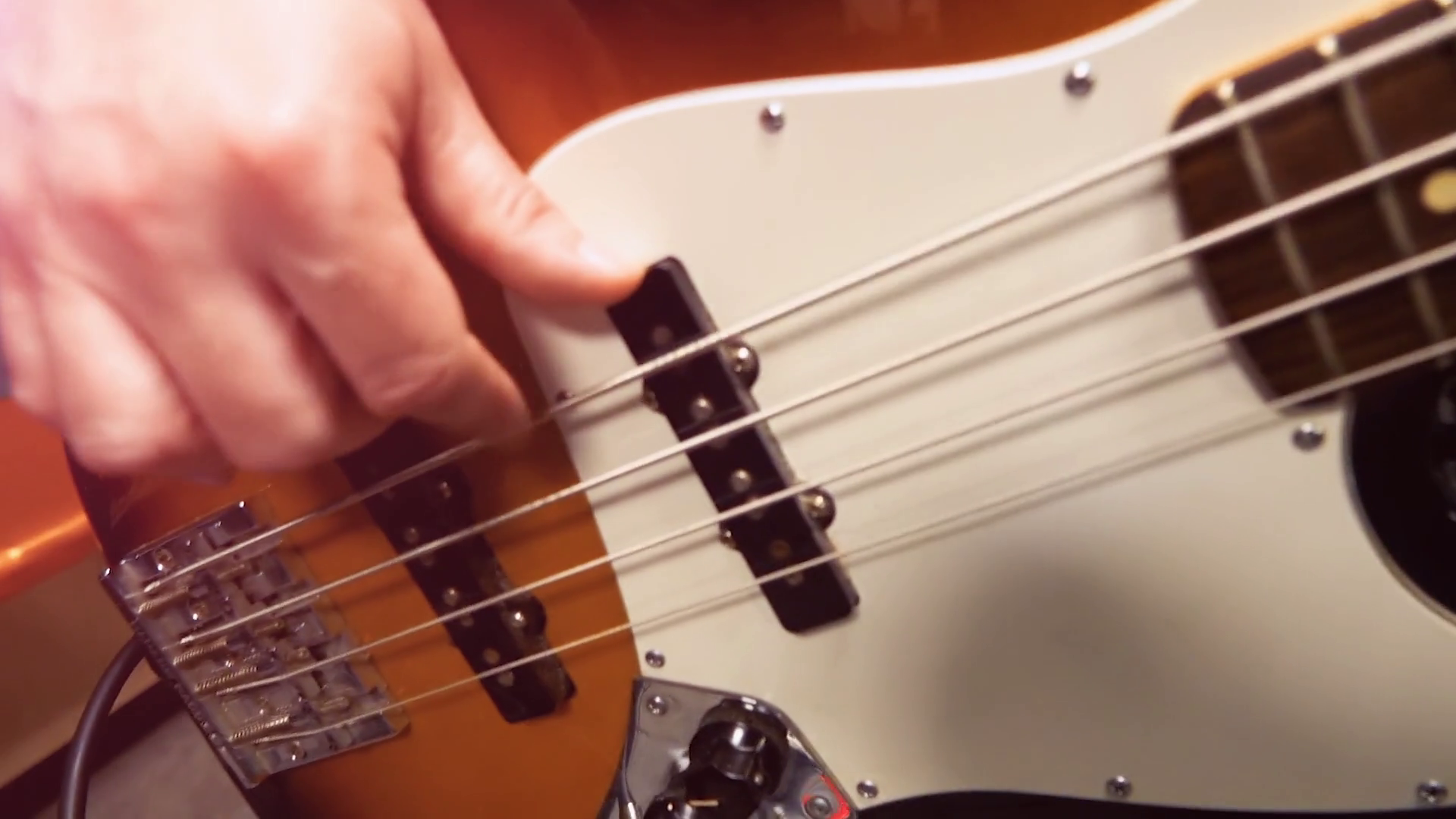 Closeup Of Bass Player Hands Playing Rock Stock Footage SBV-348390099 ...