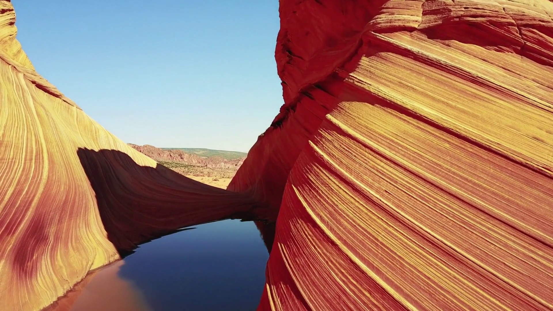 The Wave Sandstone Formation In Arizona With Stock Footage SBV ...