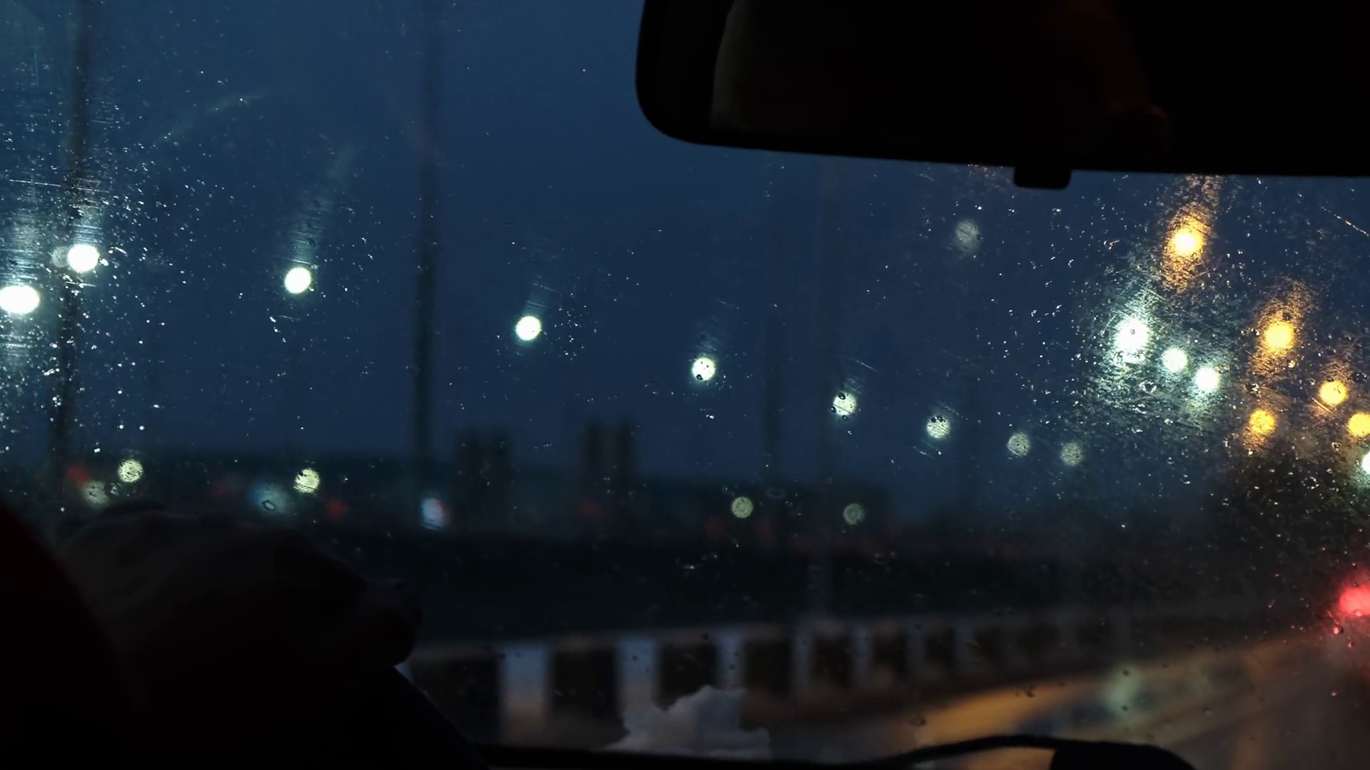 Driving On Highway At Night Windscreen Stock Footage SBV-348623031 ...