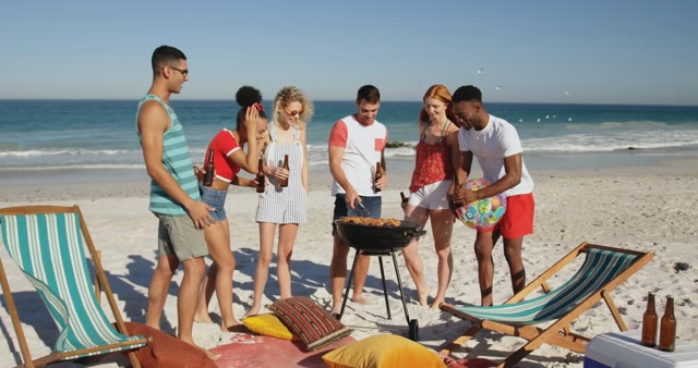Beach Cooking Stock Footage: Royalty-Free Video Clips - Storyblocks