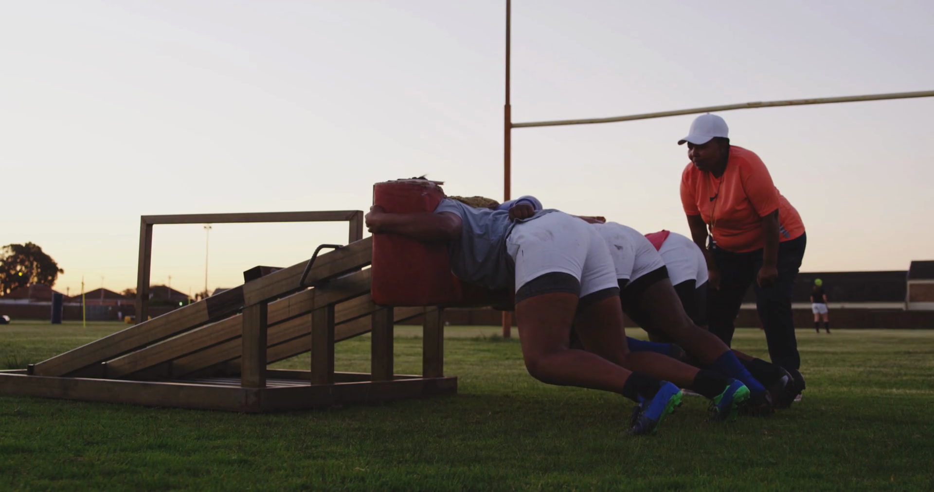 Young Adult Female Rugby Players Training Stock Footage SBV-346587175 ...