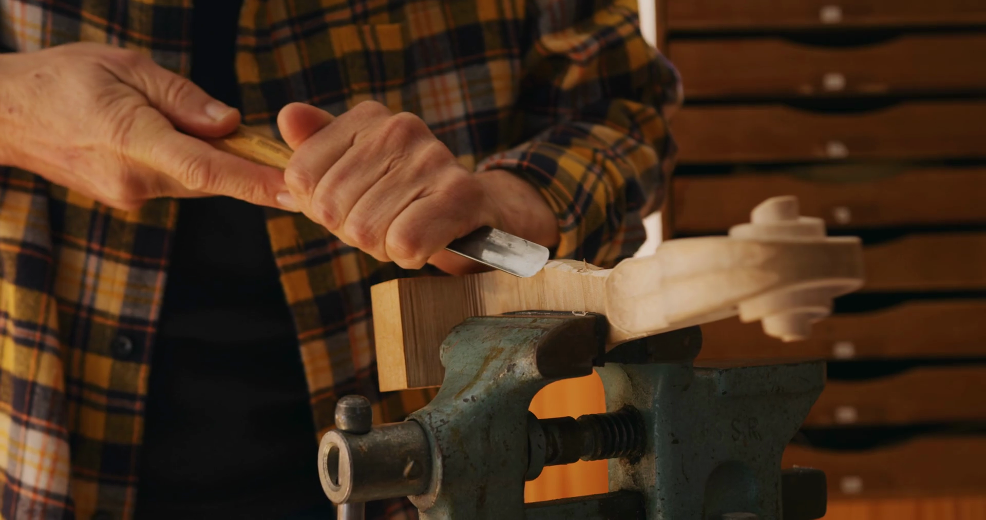 Female Luthier At Work In Workshop Stock Footage SBV-346589836 ...