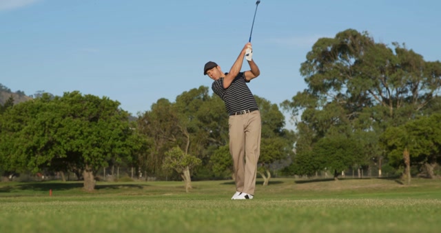 Golf Swing Hit Stock Footage: Royalty-Free Video Clips - Storyblocks