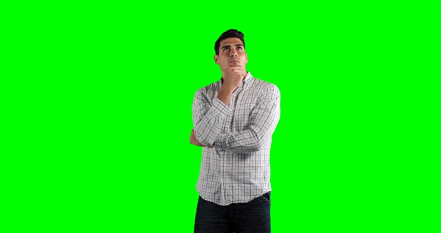 Man Pointing Green Screen Stock Footage: Royalty-Free Video Clips ...