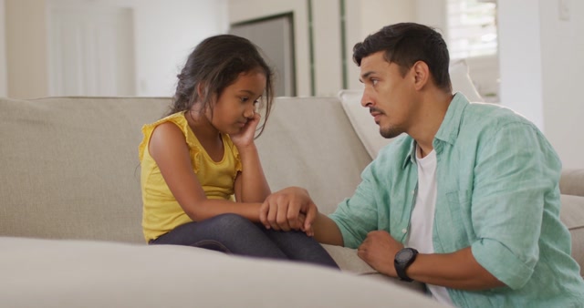 Little Girl Talking To Father Stock Footage: Royalty-Free Video Clips ...