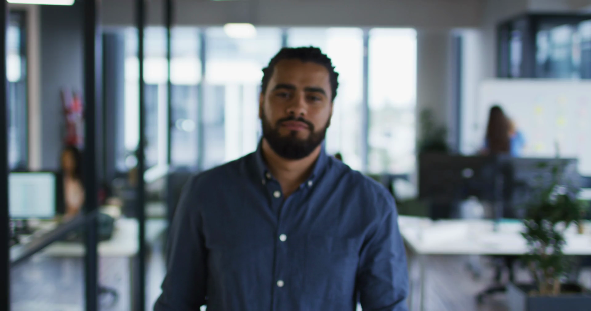 Portrait Of Mixed Race Businessman Standing Stock Footage SBV-346607822 ...