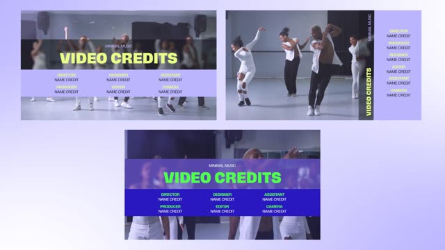 Royalty-Free Music Video Credits Templates - Storyblocks