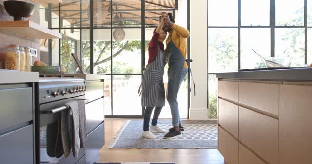 Family Dancing Kitchen Stock Footage: Royalty-Free Video Clips ...