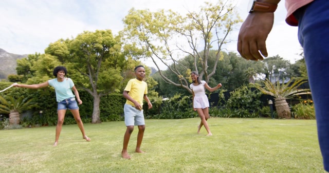 African American Kids Playing Outside Stock Footage: Royalty-Free Video ...