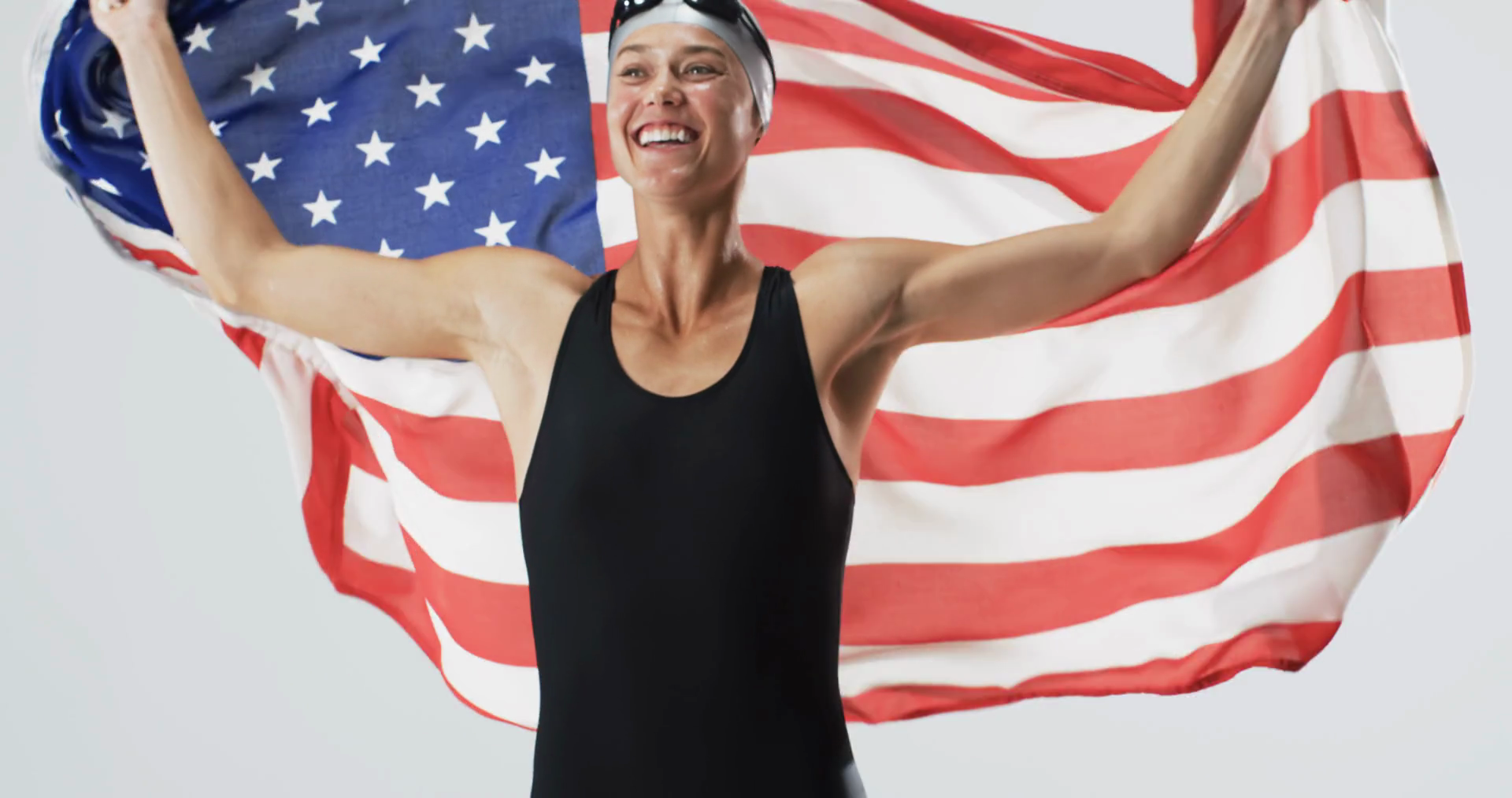 Young Caucasian Female Athlete Swimmer Stock Footage SBV-352032642 ...