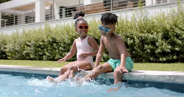 Kids Playing In Pool Stock Footage: Royalty-Free Video Clips - Storyblocks