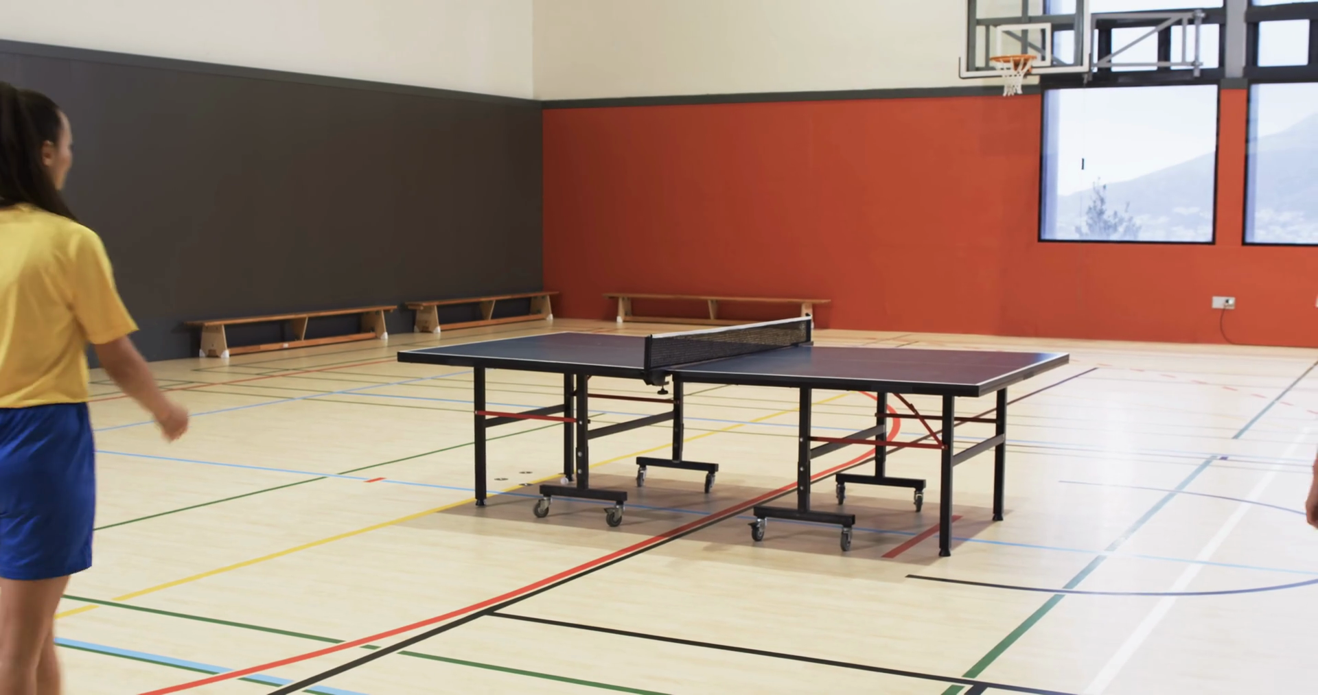 Playing Table Tennis Group Of Students Stock Footage SBV-352070070 ...