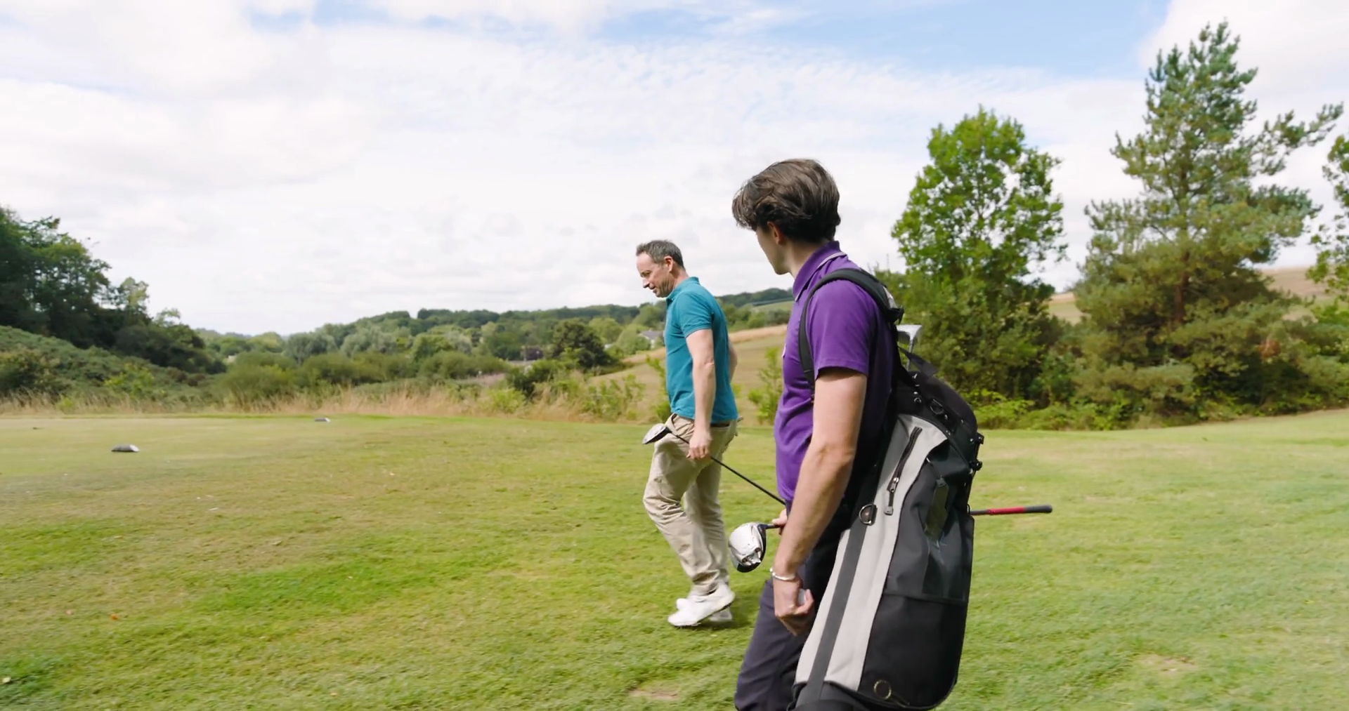 Male Golf Players Wearing Uniforms Playing Stock Footage SBV-352064240 ...