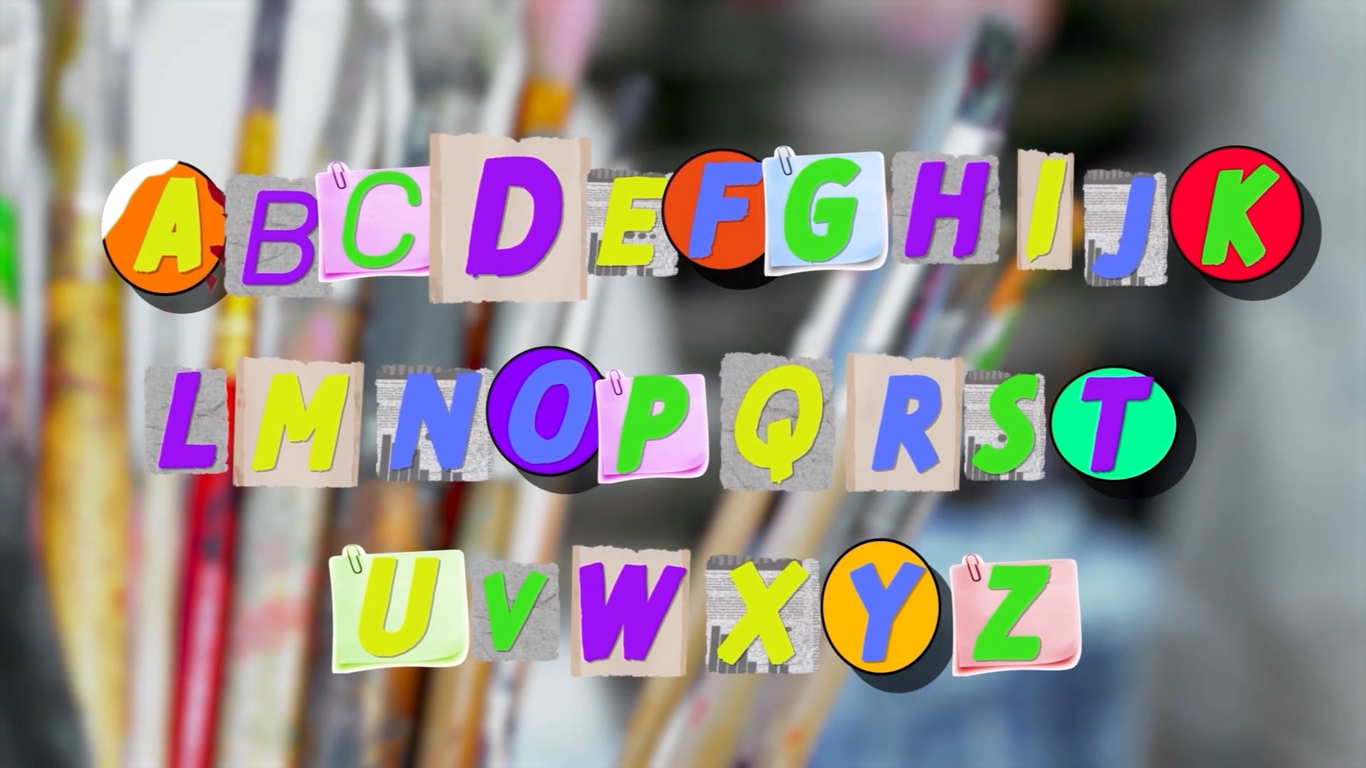 Premiere Pro Template: Collage Alphabet Pack SBV-351940112 - Storyblocks