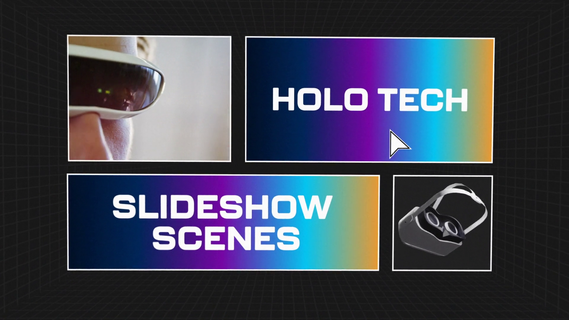 Premiere Pro Template: Holo Tech Slideshow Scenes SBV-352004774 - Storyblocks