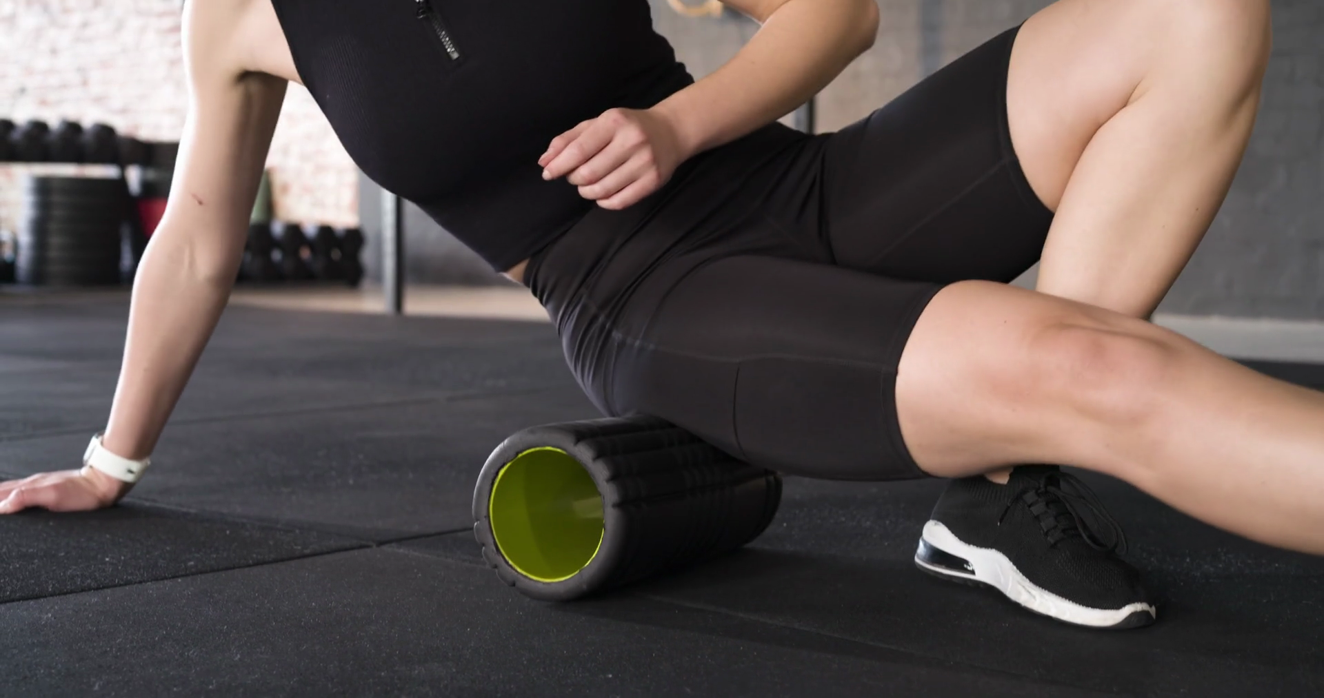 Female Fitness Enthusiast Shifting Thigh Stock Footage SBV-352818271 ...