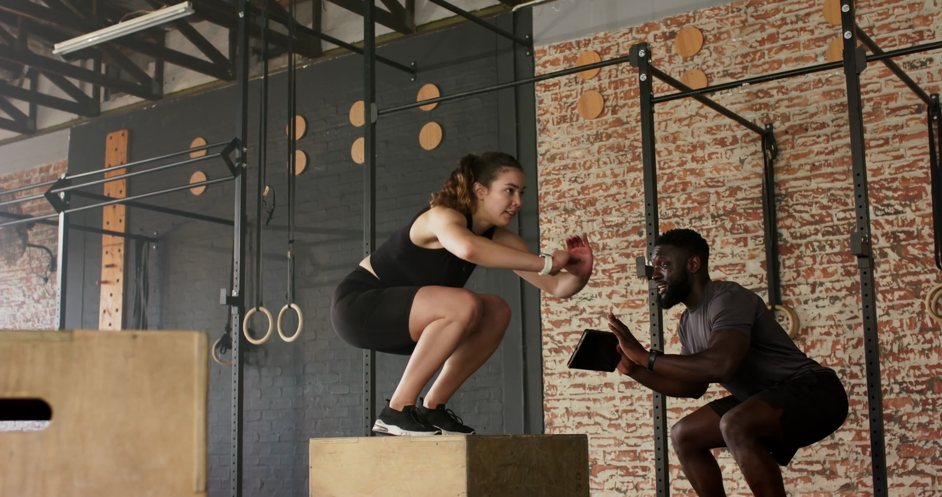 Female Fitness Client Responding To Trainer Stock Footage SBV-352849357 ...