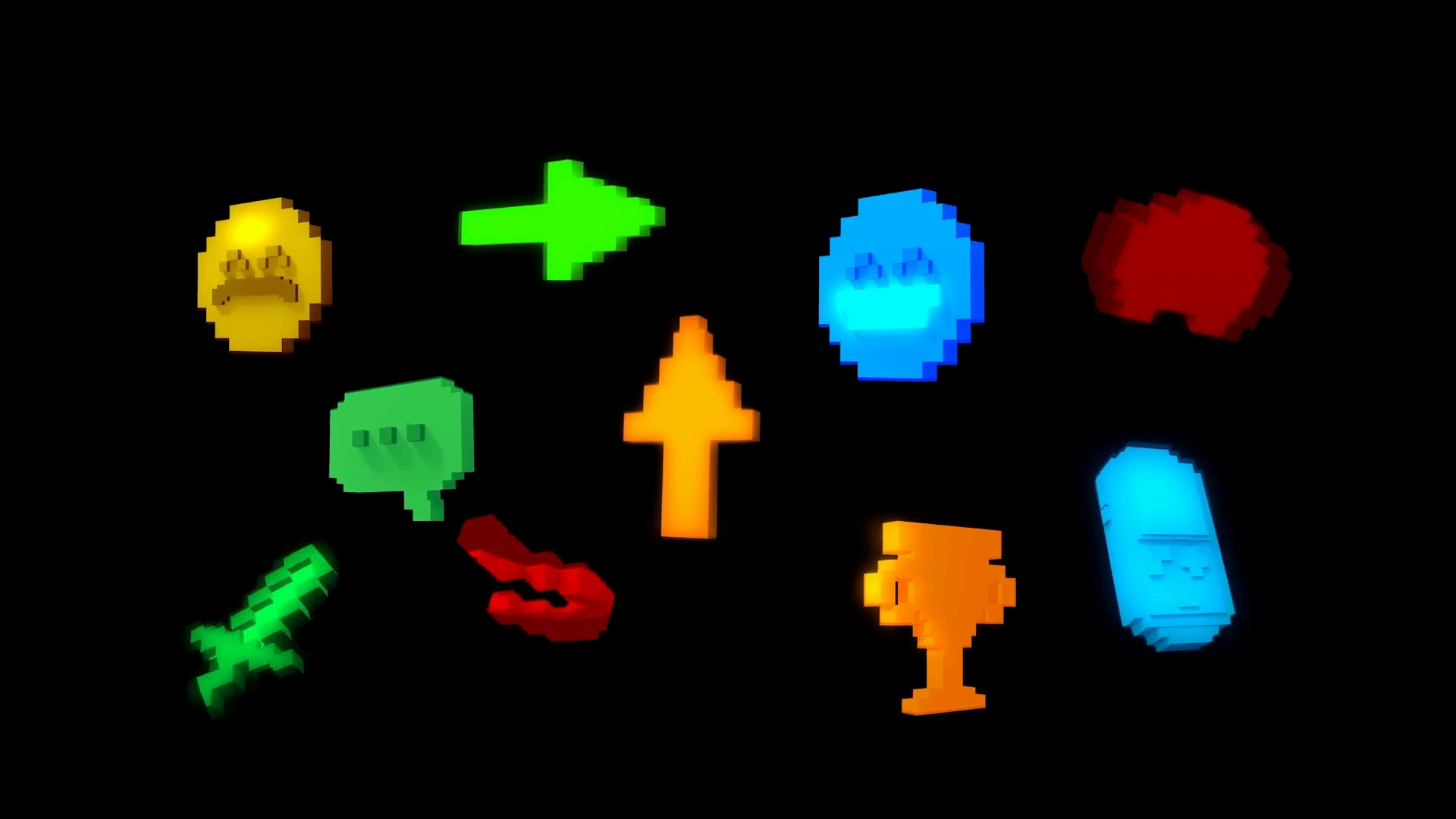 Premiere Pro Template: Cool 8 Bit Icons Elements SBV-353187632 ...