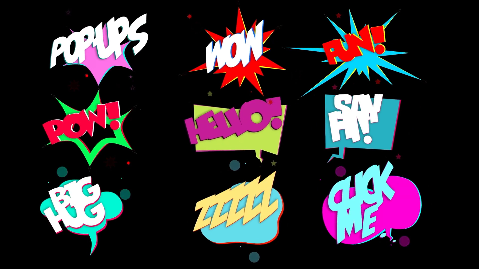 Fun Pop Up Titles Template SBV-347449701 - Storyblocks