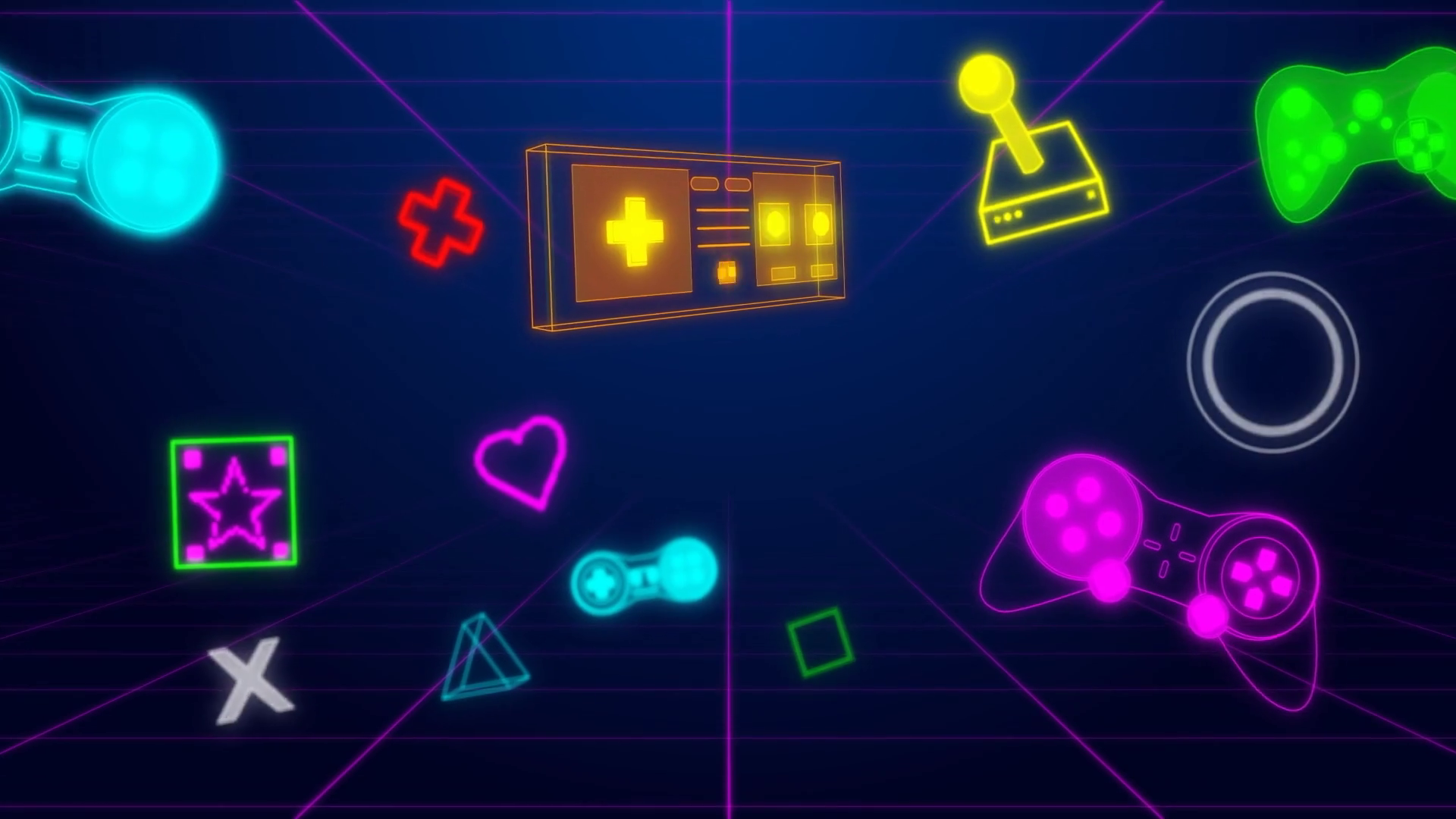 Gaming Icon Loopable Overlay Template SBV-347449761 - Storyblocks