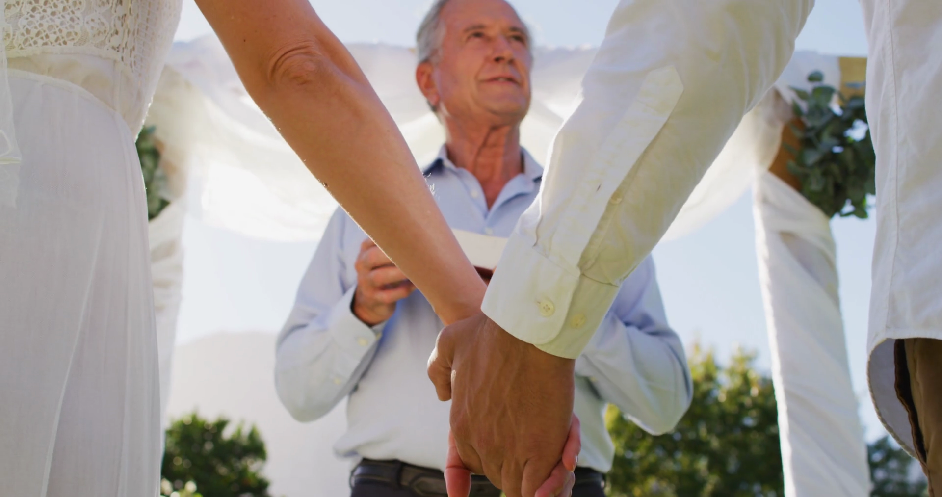 Caucasian Bride Groom Standing At Outdoor Stock Footage SBV-348457533 ...